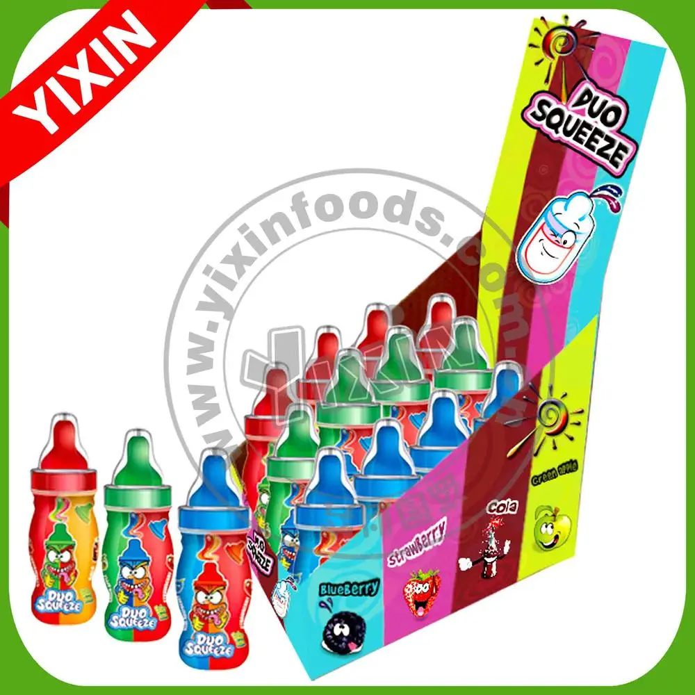 Duo Squeeze Liquid Filled Candy Tube Toys Candy - Buy Squeeze Tube ...