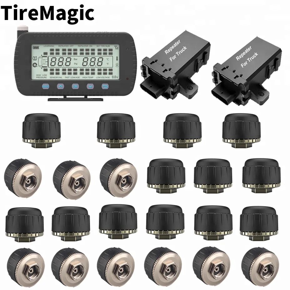 Truck Trailer Tpms For Trucks 22 Wheel Internal Tpms Rs232 Wireless ...