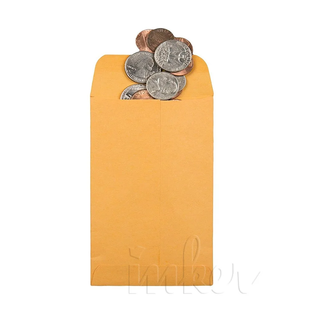 China Factory Blank Brown Kraft Paper Medical Drug Envelopes