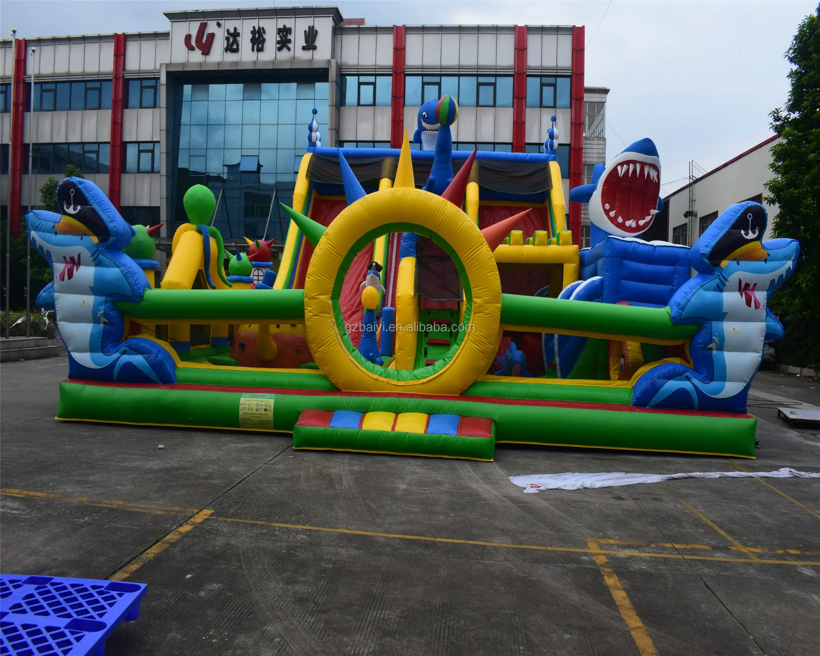 Underwater World Playground Inflatable Bouncer Cartoon Castle with ...