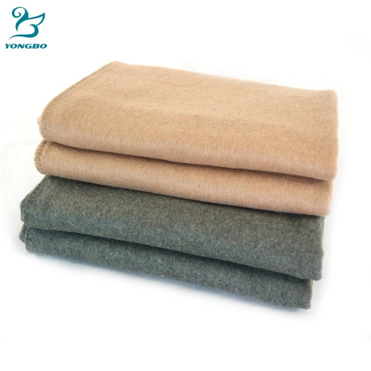 China Promotional Woolen Acrylic Blanket At Good Price And Quality ...