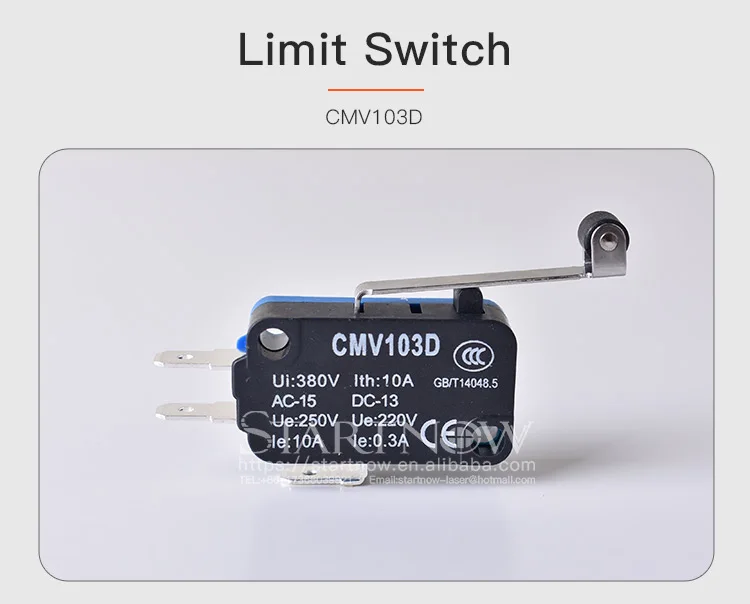 Momentary Micro Limit Switch Cmv103d Ue220v 0.3a With Long Handle Open ...