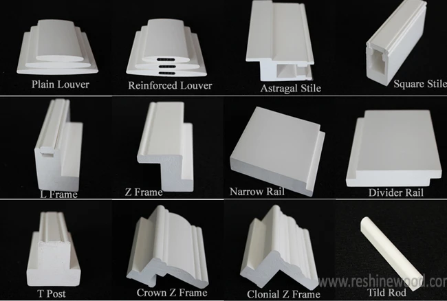 Vinyl Shutter Parts Pvc Louver Plantation Shutter Components - Buy Pvc ...