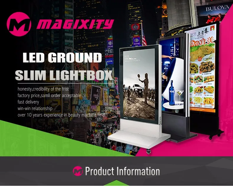 Double Sided Led Slim Scrolling Light Box For Advertising - Buy Led ...