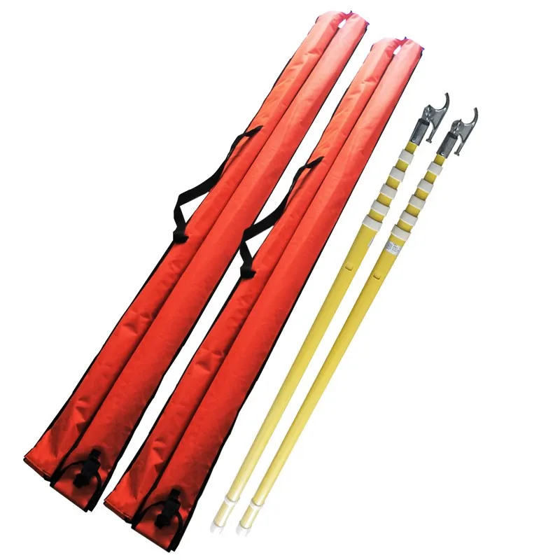 35kv High Voltage Hot Sales Adjustable Triangle Telescopic Hot Stick ...