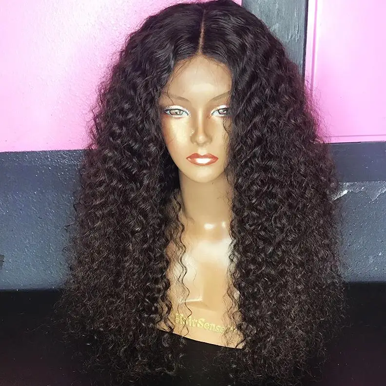 High Quality Deep Curly Brazilian Human Remy Hair Stretch Back Full ...