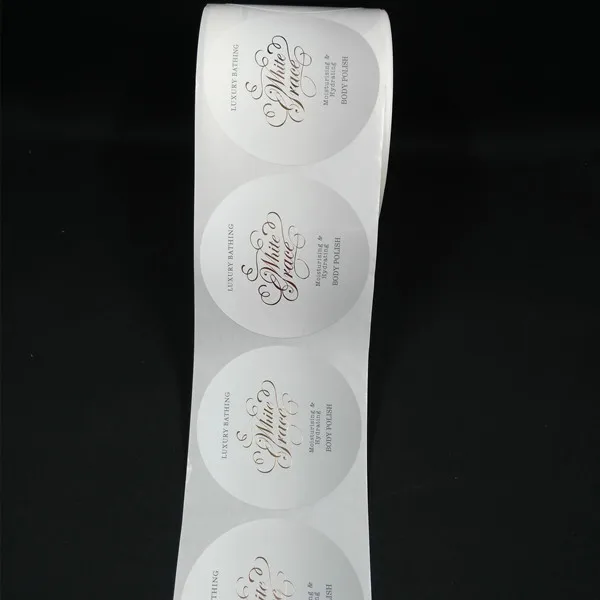 Custom Body Lotion Label Cosmetic Sticker With Gold Foil Logo - Buy ...