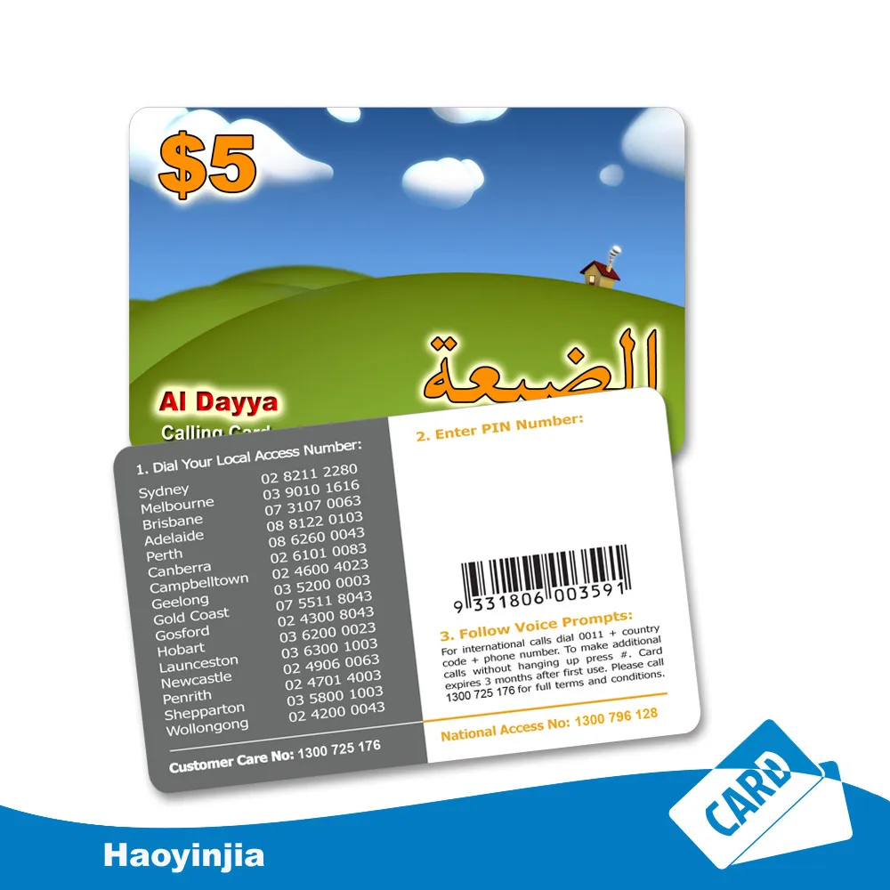 Prepaid Top-up Phone Cards Recharge Scratch Card Printing Phone Calling ...