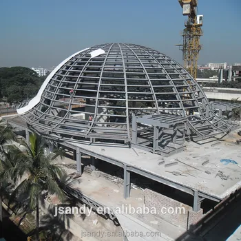 Manufacturer Price Prefab Dome Metal Roof Structure Steel Roof Frame ...