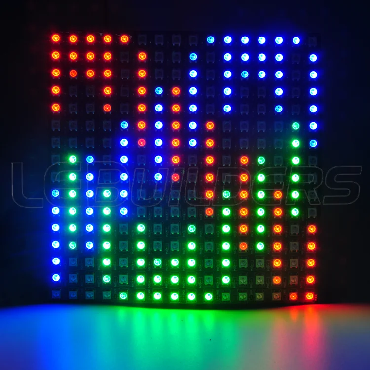 16x16 256 Pixels Ws2812b Digital Flexible Led Panel Dream Color - Buy ...