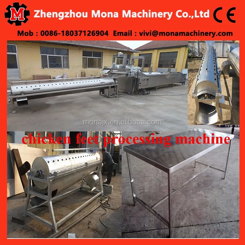 Automatic Chicken Feet Processing Machine /chicken Claw Peeling Line ...