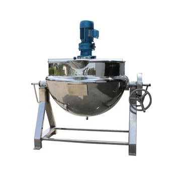 Thermal Oil Heating Jacketed Reaction Kettle Industrial Cooking Pot ...