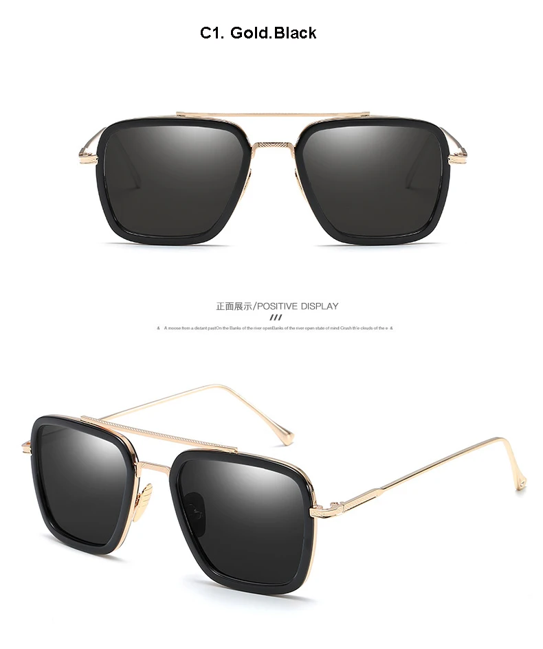 Hbk 2019 Avengers Iron Man Glasses Edith Endgame Tony Stark Square
