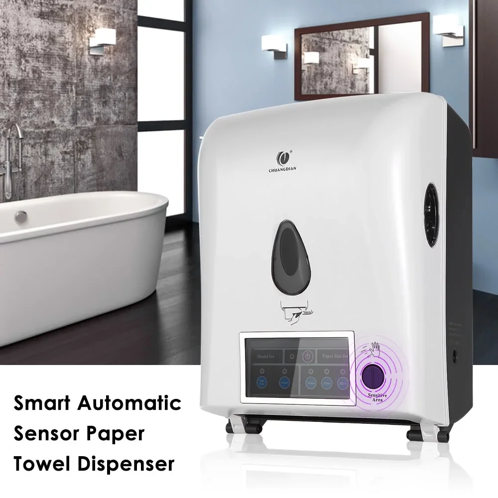 Touchless Plastic Sensor Paper Towel Dispenser - Modern & Efficient