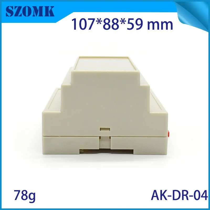 Small Black Plastic Box Din Rail Abs Enclosures Project Junction Box ...