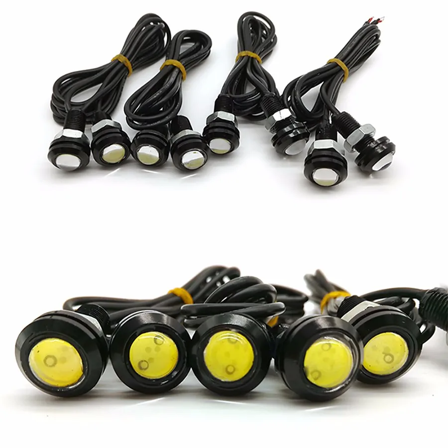 LED Eagle Eye Light Car Fog DRL Daytime Reverse Parking Signal Yellow ...