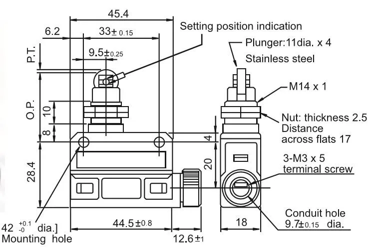 Compact Precision Limit Switch Sn1111 - Buy Limit Switch,Xck M Limit ...