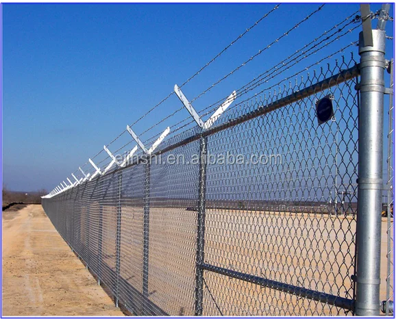 JINSHI Chain Link Fence 3 Strand Barbed Wire Extension Arms