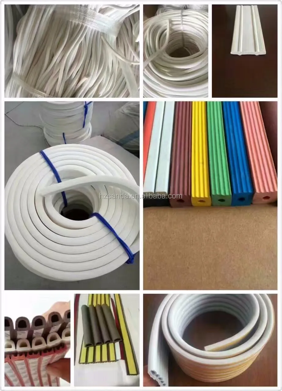 Foam Silicone Rubber Edging Strips Foam Extrude Rubber Seal For Door ...