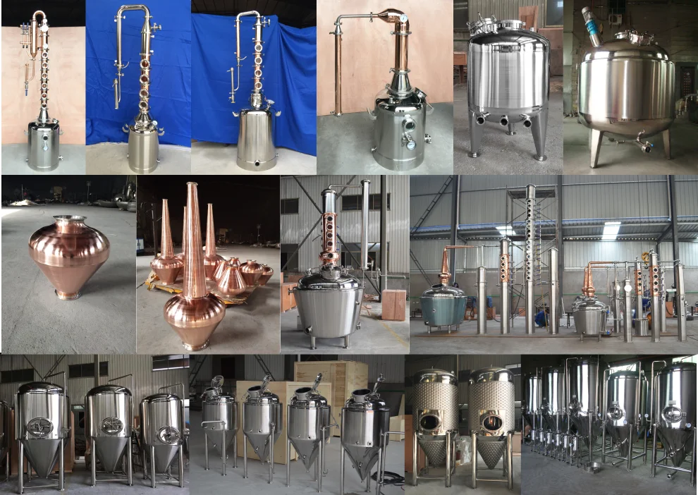 Stainless Steel And Copper Micro Home Alcohol Distillation Equipment ...