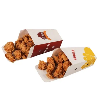 New Design Popcorn Chicken Box Paper Packaging Fried Food Box - Buy ...