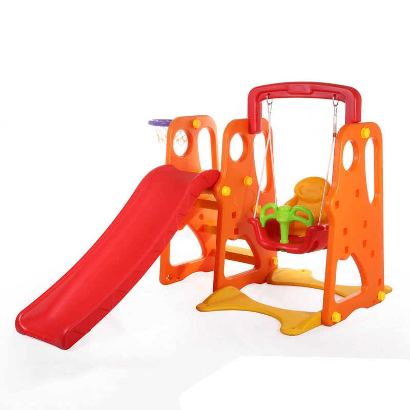 Home Indoor Slide - Kids Indoor Plastic Slide with Swing