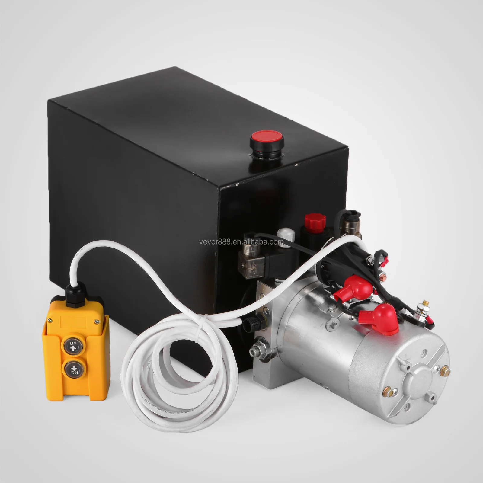 12v Hydraulic Pump Single Acting 15qt Metal Reservoir - Buy Hydraulic ...