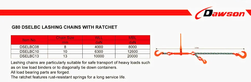 Made In China Load Binder With Lashing Chain/ Fastener Load Binder En ...