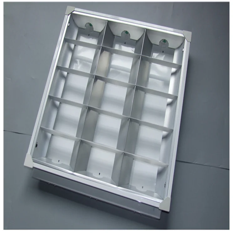 T8 T5 Fluorescent Light Fixture Parts Fluorescent Louver Fittings - Buy ...