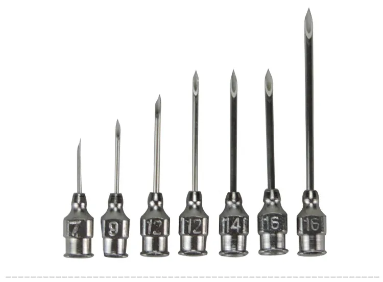 Different Size Veterinary Vaccination Syringe Needles Stainless Steel ...