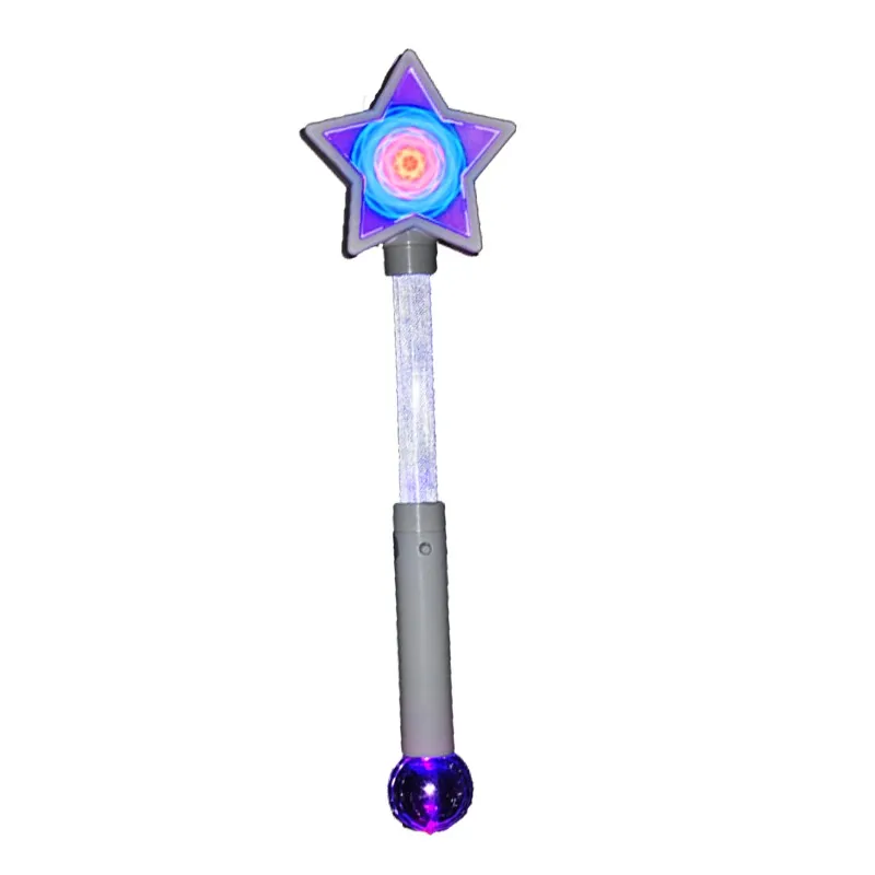 Light Up Super Star Princess Led Wand With Steamers Twinkling Star ...