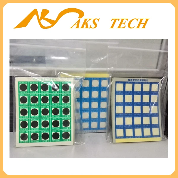 Heat Resistant Stickers - Color Change Temperature Indicators