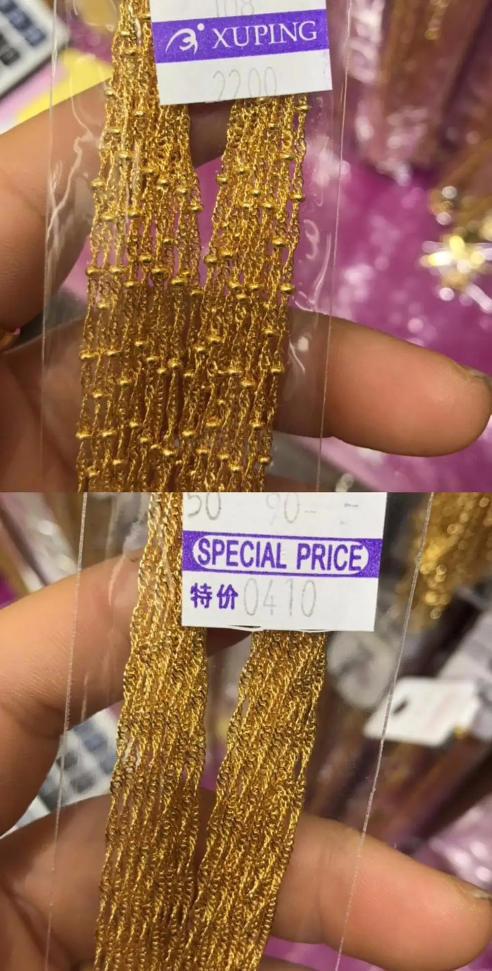 Xuping 24k Gold Plated Necklace Jewelry,Fashion Jewellery Women Chain ...