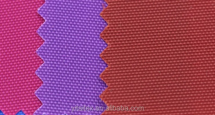 Eco-friendly 210D Diamond Dobby Ripstop Nylon Fabric with Pu Coated for ...