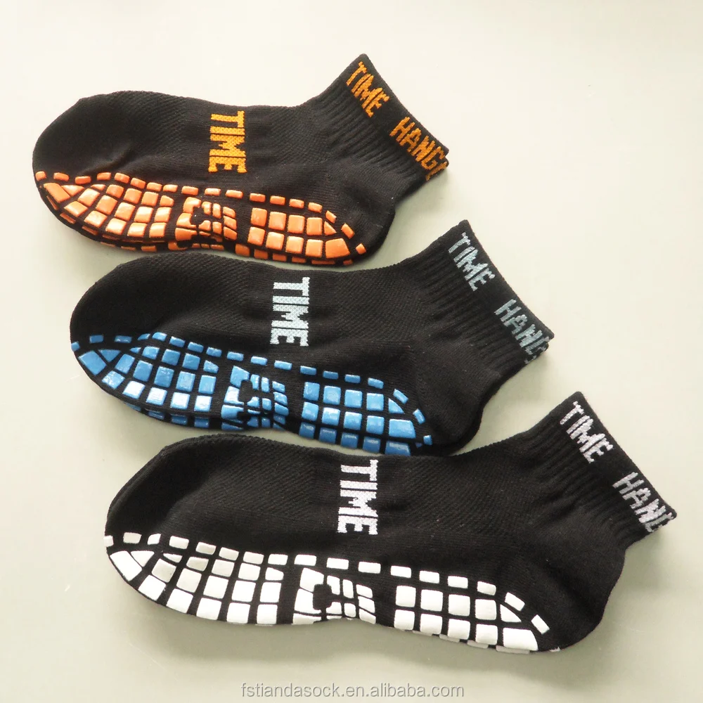 Custom Different Sizes Pvc Rubber Bottom Non Skid Trampoline Sock ...