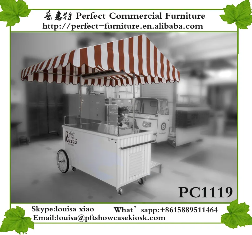 Mall Food Vending Carts - Pastry Food Cart for Sale