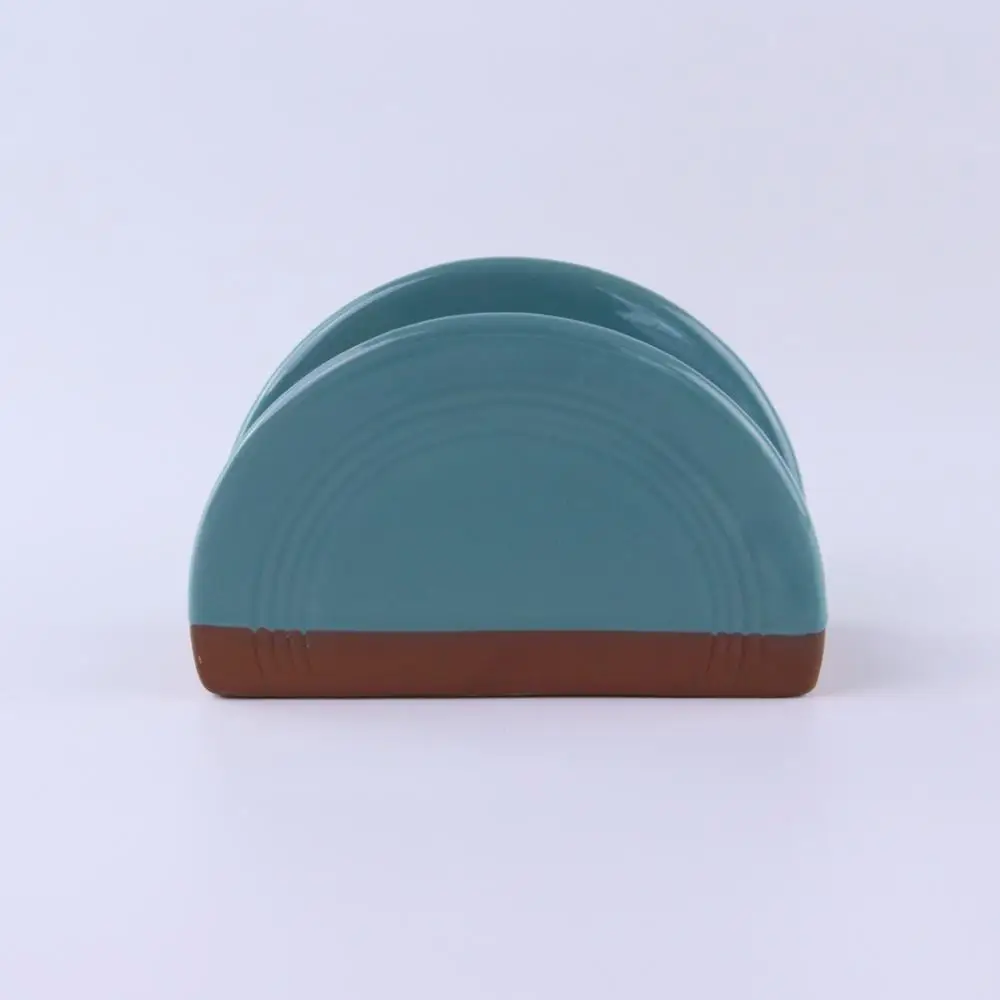 Tableware White Ceramic Taco Holder,Decorative Napkin Holder,Sanitary ...