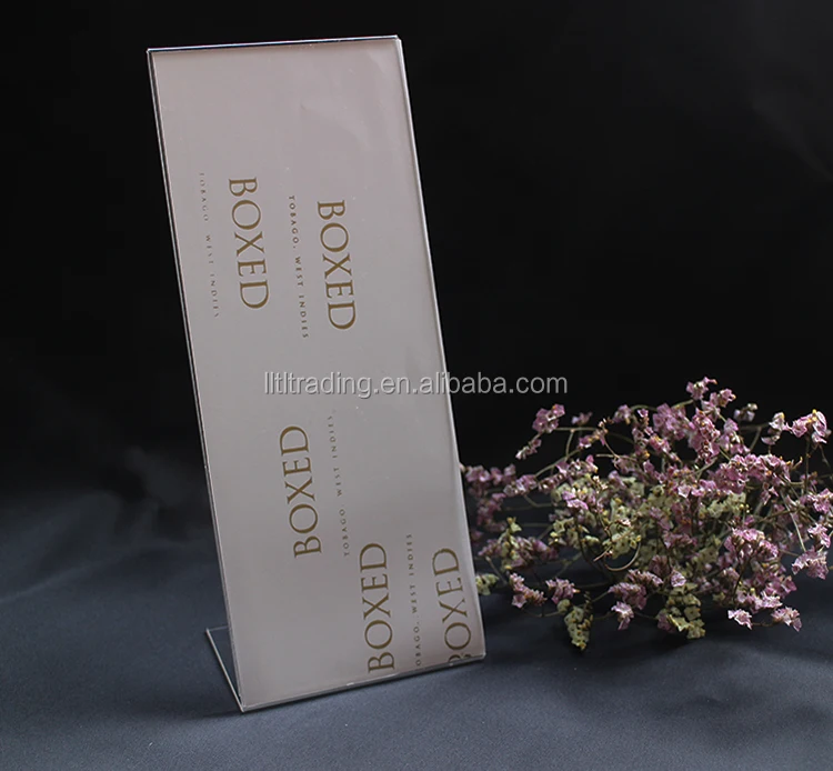 Transparent Acrylic Sign Holder 8.5x11 Custom Sizes Plastic Sign Holder ...