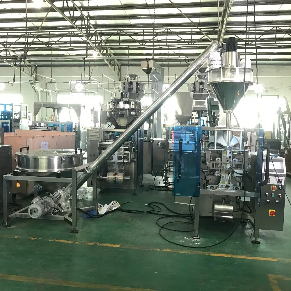 Full Automatic 500g 1kg Rice Cassava Wheat Flour Packing Machine