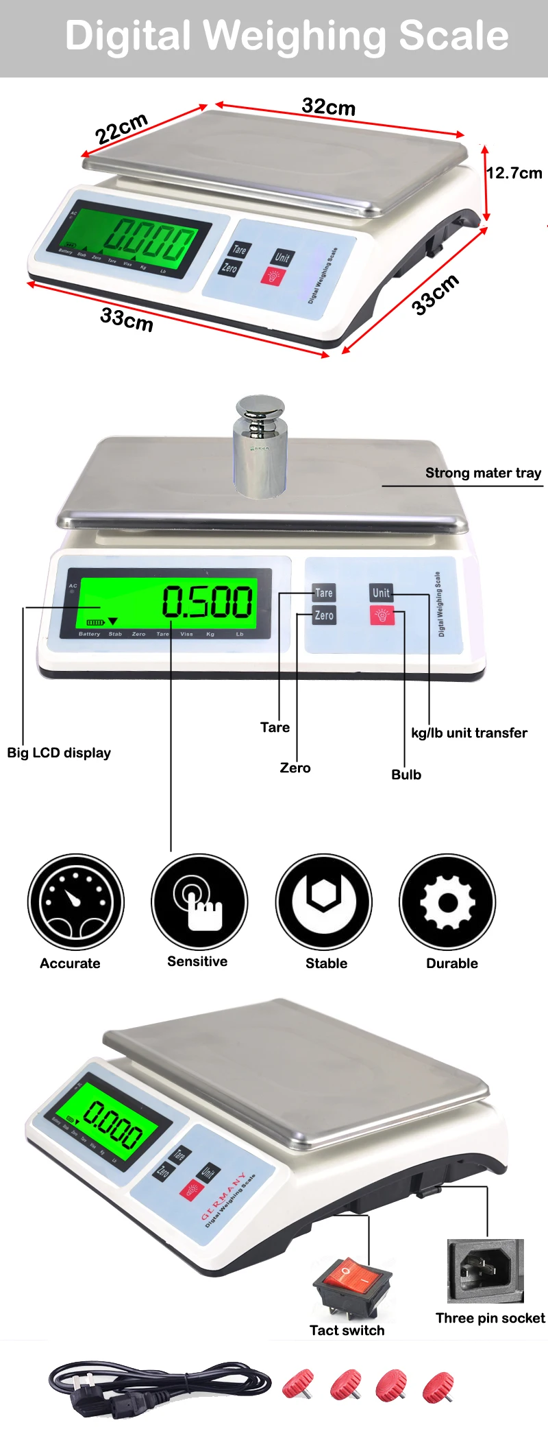 RICOOL Electronic Balance - Precise Weighing Solutions