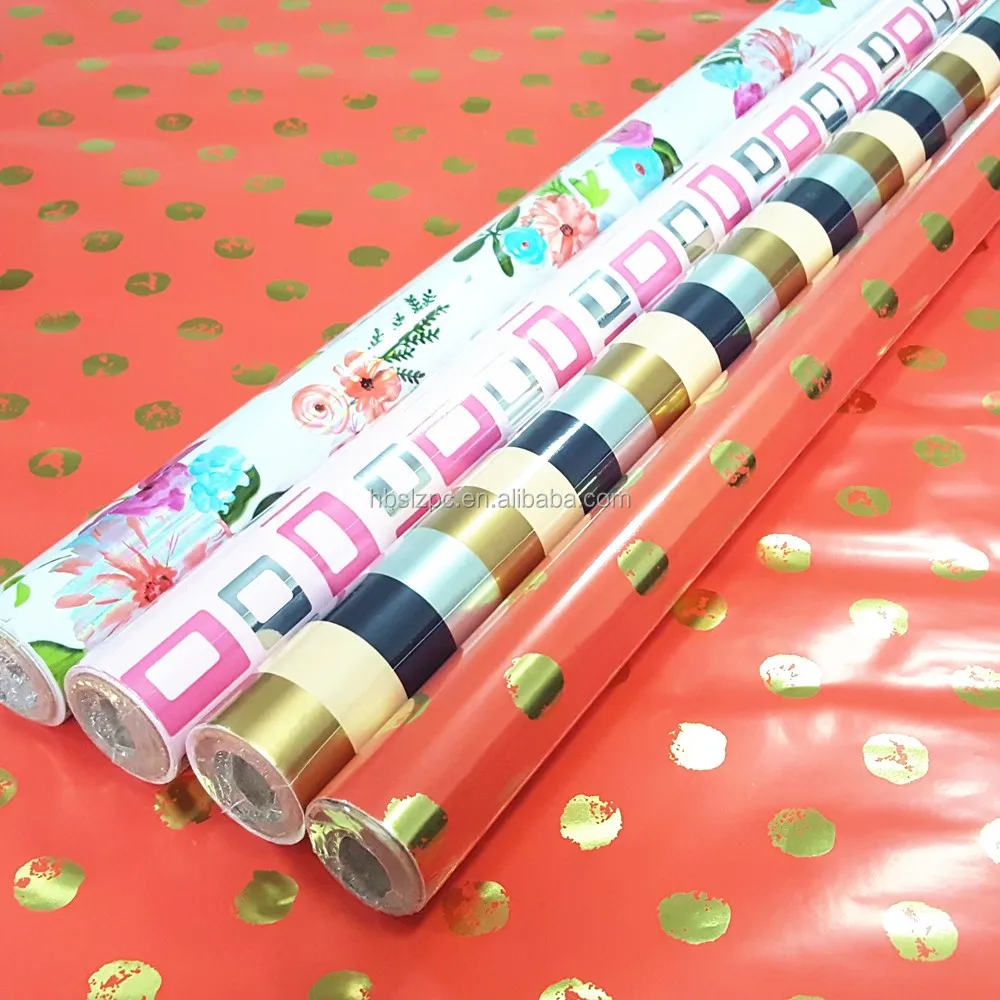 China Wrap Flower Print Gift Wrapping Paper Gold Stamping Foil Art ...