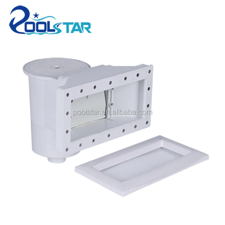 White Big Wide Mouth Wall Skimmer For Swimming Pool Above Ground Pvc ...