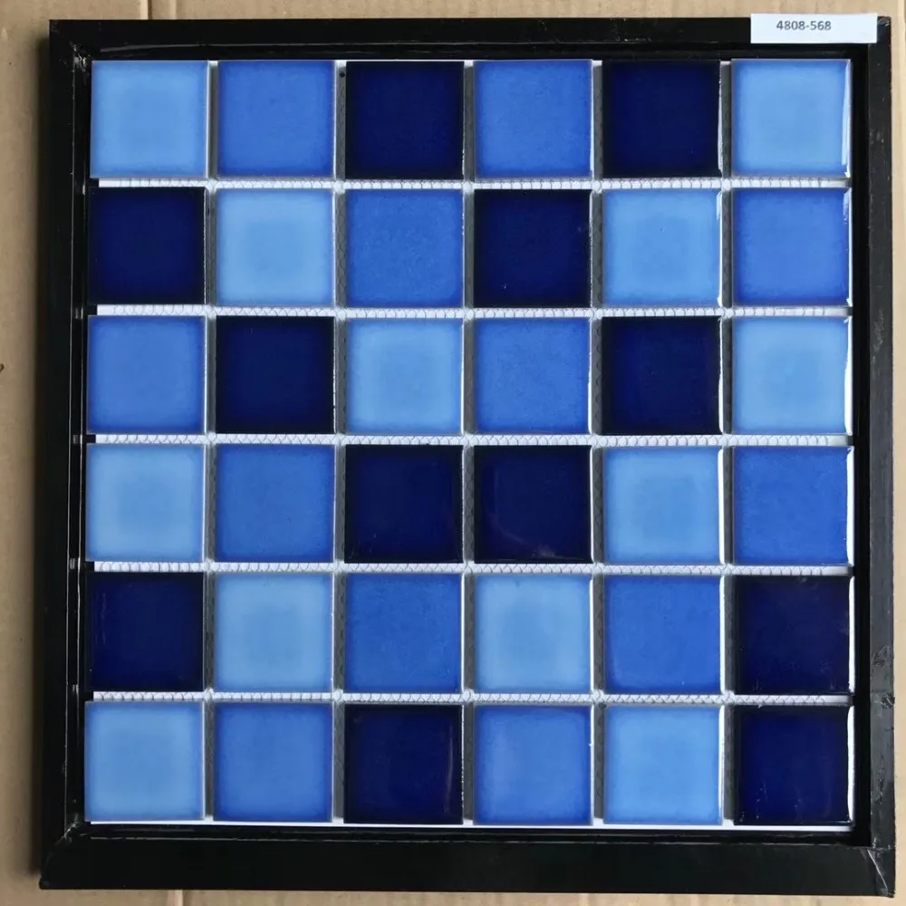 Hot Melt Blue Iridescent Pool Tiles - Durable & Stylish