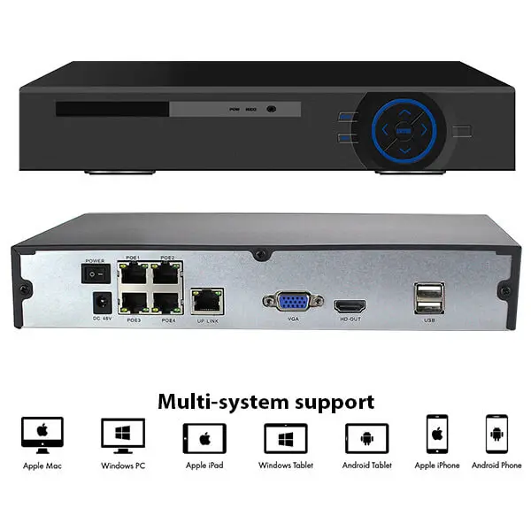 ENSTER 4CH POE CCTV Kit - Secure Your Space Efficiently