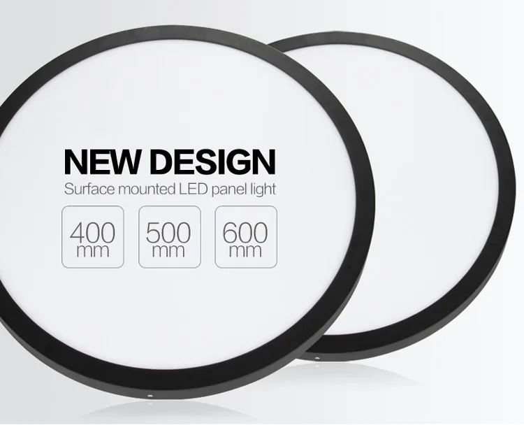 36w 48w 60w Round Surface Led Panel Light 400mm 500mm 600mm - Buy 36w ...