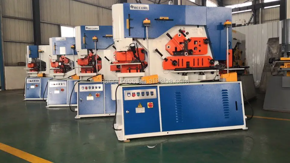 Hydraulic Universal Combined Ironworker, Double Linkage Hydraulic Metal ...