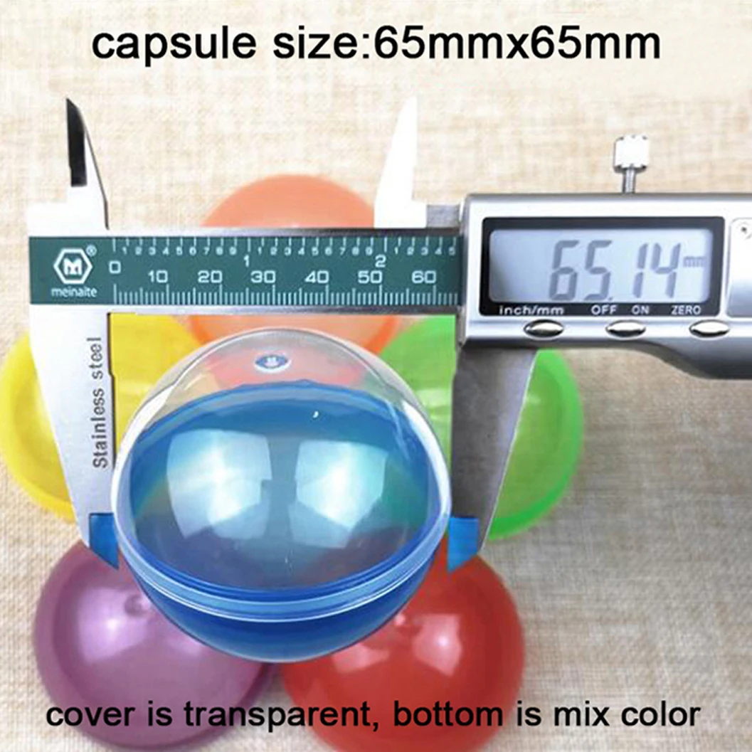 50mm Funny Children Toys Capsule Plastic Empty Eggshell Rainbow Color ...