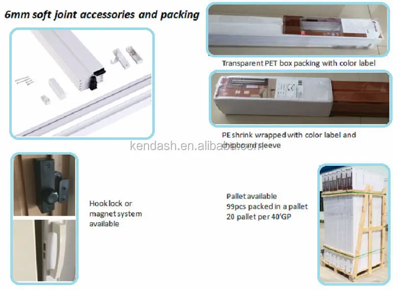 Pvc Plastic Interior Sliding Door With Glass 6mm(t)*220cm(h) - Buy Pvc ...