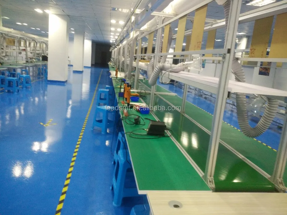 Working Table Assembly Line For Led Bulbs / Tubes /mobile Phone ...