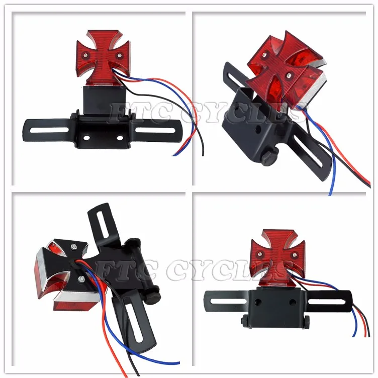 Maltese Cross Led Tail Light For Davidson Custom Motorcycle - Buy Led ...